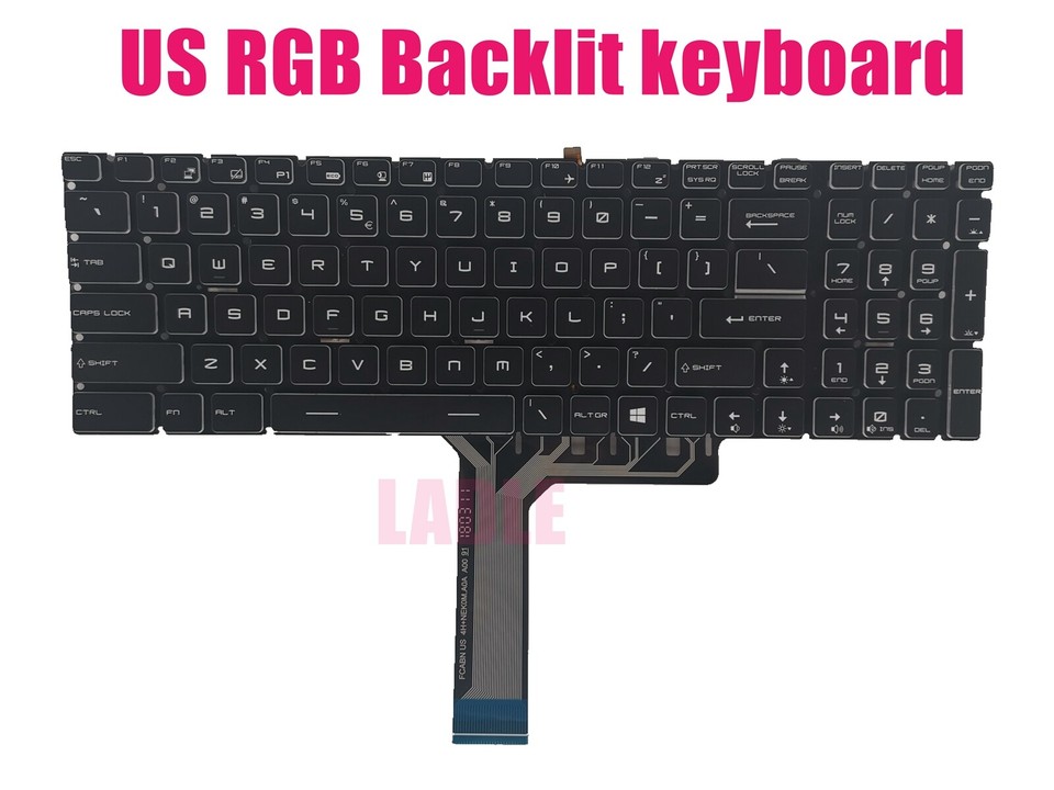 US RGB Backlit keyboard for MSI GS63 7RD/GS63 7RE(MS-16K4) | eBay
