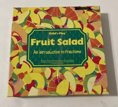Vintage Fruit Salad Learning Fractions Game by Child's Play (1989 ...