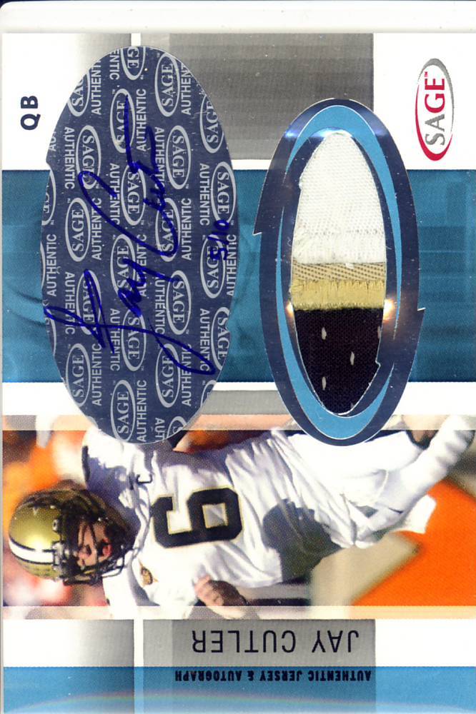 jay cutler rc rookie draft auto autograph jersey vanderbilt vandy ...