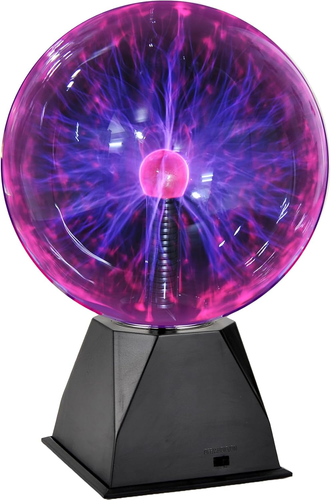Plasma Ball, 8 Inch Plasma Night Lamp, Batter Powered Respond to Touch ...