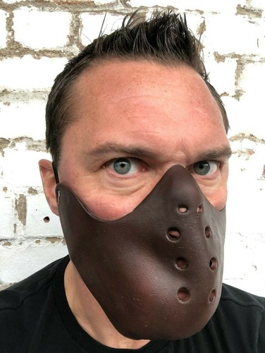 Hannibal Half Face Muzzle Mask Halloween Lambs Costume Accessory Lector ...