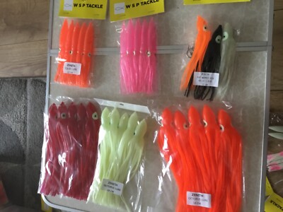 Sea fishing muppets soft jelly lures cod Pollock ling hooks swivel ...