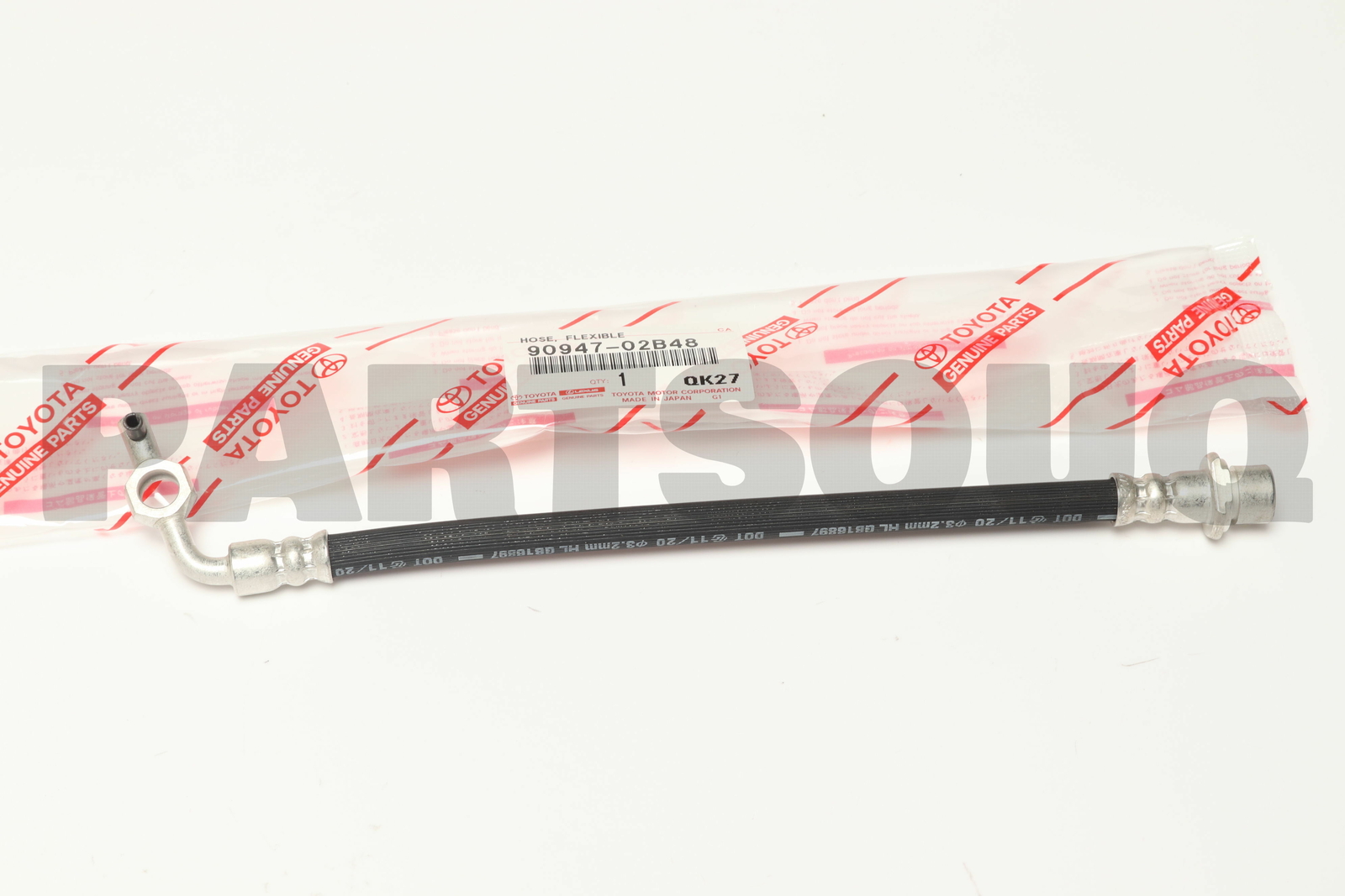 9094702B48 Genuine Toyota HOSE, FLEXIBLE, NO.1(FOR FRONT) 90947-02B48 ...