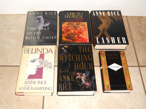 LOT OF (6) 1st EDITIONS ANNE RICE BOOKS CRY TO HEAVEN LASHER WITCHING ...