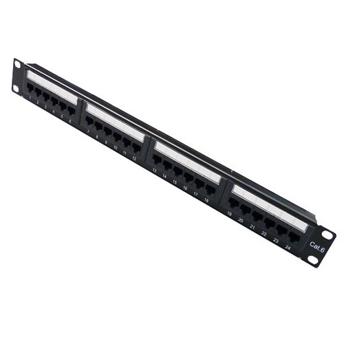 CAT6 Ethernet Patch Panel 24 Port 110 Krone IDC 19" Network 1U Rack ...