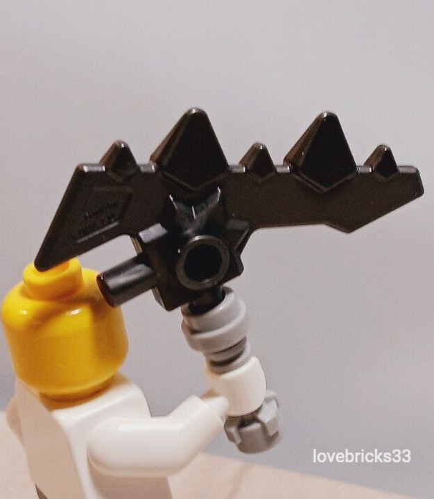 New LEGO Jagged Blade Weapon Thick Blade Knife Pearl Gray TEETH ...