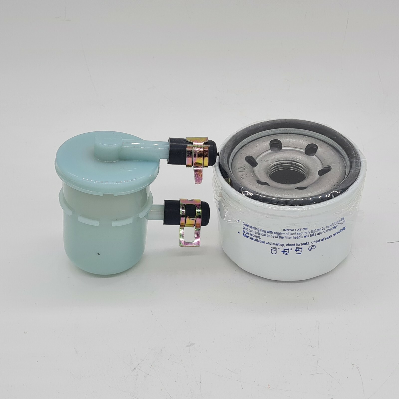 FUEL FILTER & OIL FILTER FOR SUZUKI OUTBOARD 25 30 HP 2000-2006 DF25 ...