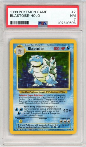 Pokemon Blastoise Base Set Holo #2 PSA 7 NM | eBay