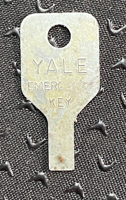 Vintage Yale Emergency Key 1.25 Inch | eBay