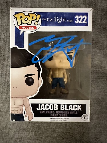 Funko Pop #322 Twilight Jacob Black Signed by Taylor Lautner w/ COA ...