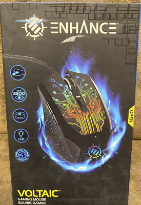 ENHANCE Voltaic Gaming Mouse 3500 DPI with Color-Changing LED Lights | eBay