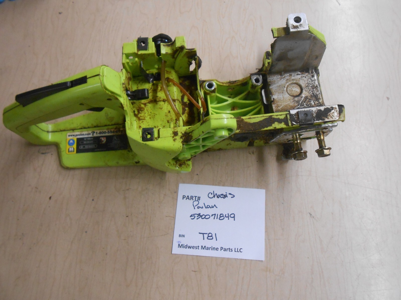 530071849 Poulan 2150 LE Chainsaw chassis handle trigger T81 | eBay