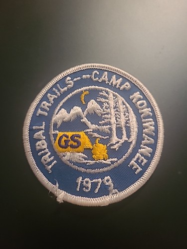 New 1979 White On Blue Tribal Trails Camp Kokiwanee Patch Girl Scouts Outdoors | eBay