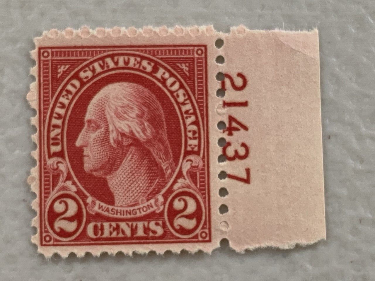 Scott 634, the 2¢ Wash Issue with plate number 21437 , MNH | eBay