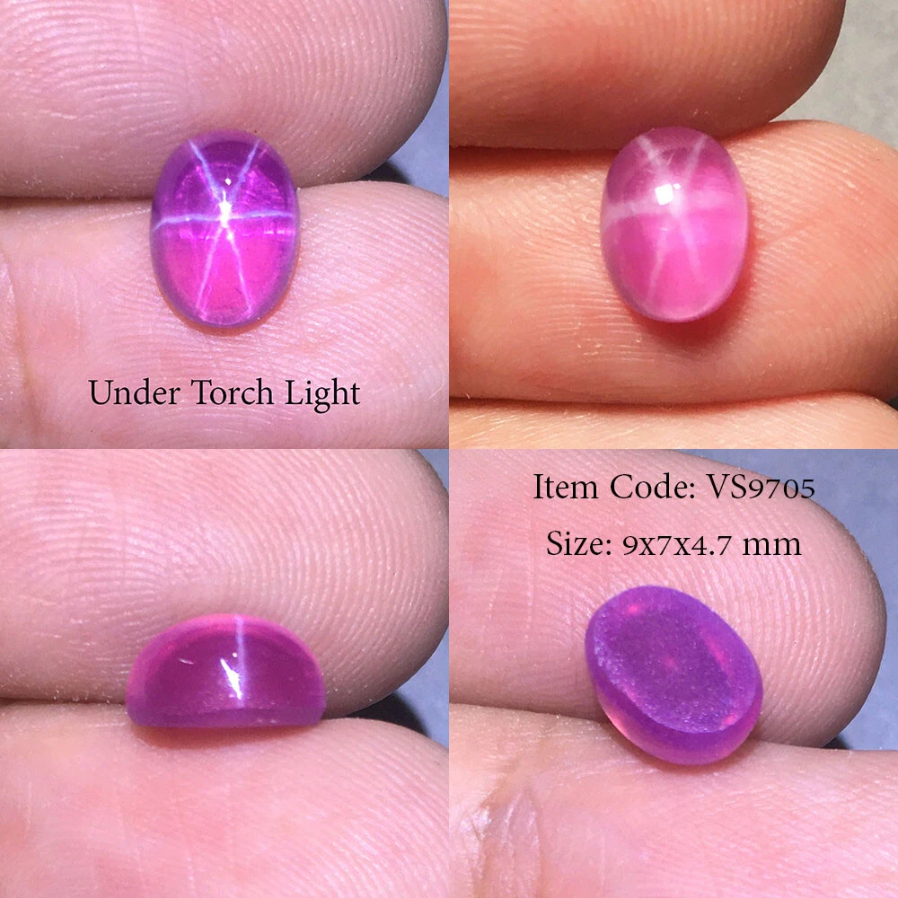 Corundum Gemstones Star Ruby Cabochon