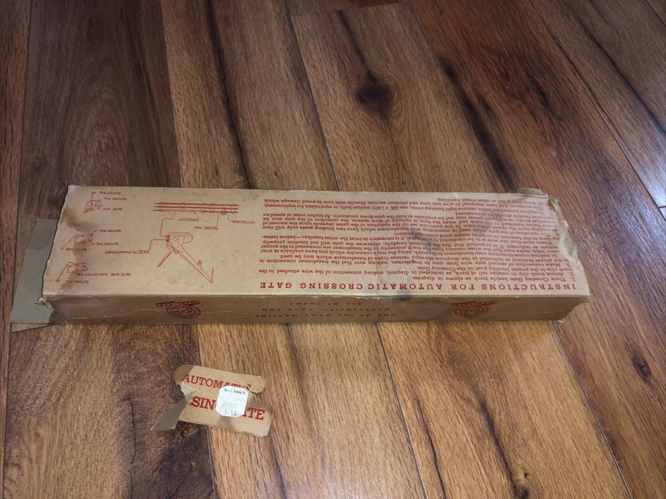 Vintage Louis Marx Automatic Crossing Gate 1438 Train Accessory In Box ...