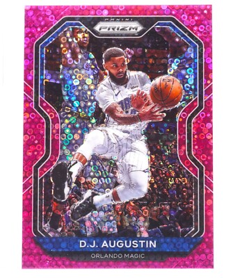 2020-21 Panini Prizm DJ D.J. Augustin Fastbreak Pink Disco /50 Magic ...