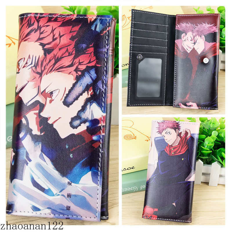 Hot Anime Jujutsu Kaisen Satoru Gojo Purse Long Wallet Cosplay Purse ...