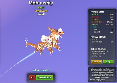 Mobuushiy Species | Creatures of Sonaria | Roblox | eBay