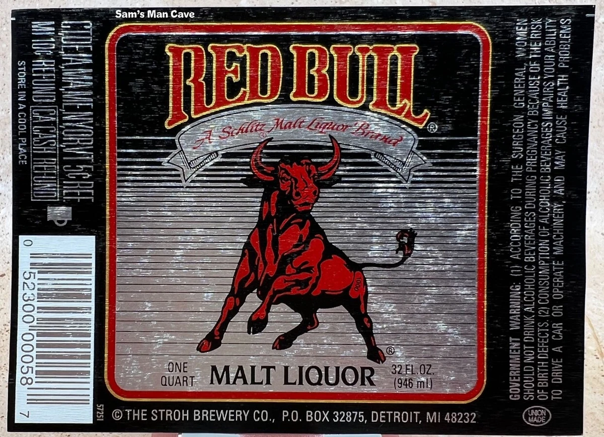 Red Bull Warning Label
