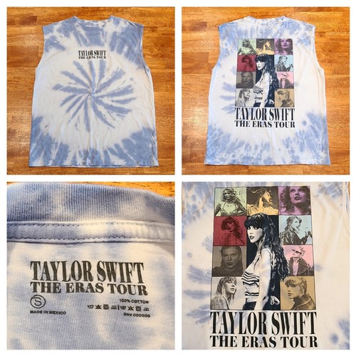 Taylor Swift The Eras Tour Merch Tie Dye Sleeveless Tank Muscle Shirt ...