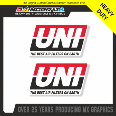 MOTOCROSS MX STICKERS DECALS GRAPHICS UNI FILTERS AIRBOX CR KX KTM YZ ...