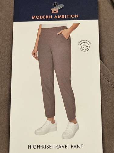 NWT Women's Modern Ambition Ladies' High Rise Stretch Travel Pant Size ...