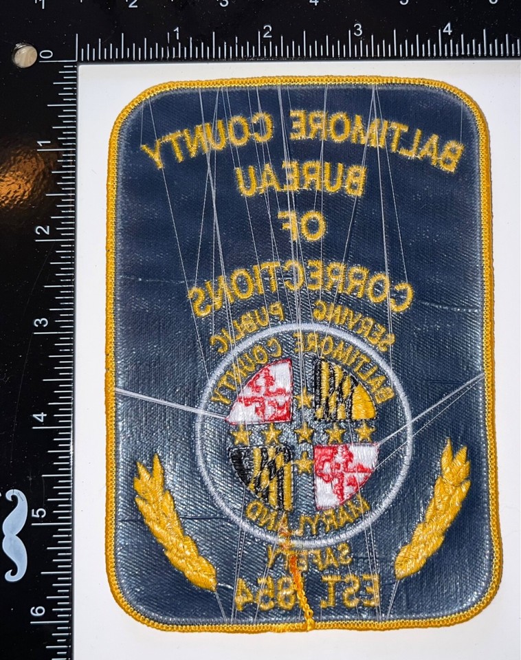 VINTAGE OBSOLETE Baltimore County Bureau Corrections MD Dept Department ...