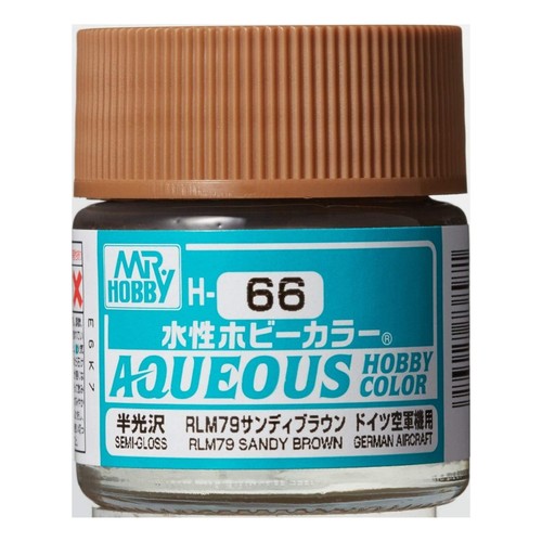 GNZ-H66 Mr Hobby H66 Aqueous Semi Gloss RLM79 Sandy Brown - Acrylic ...