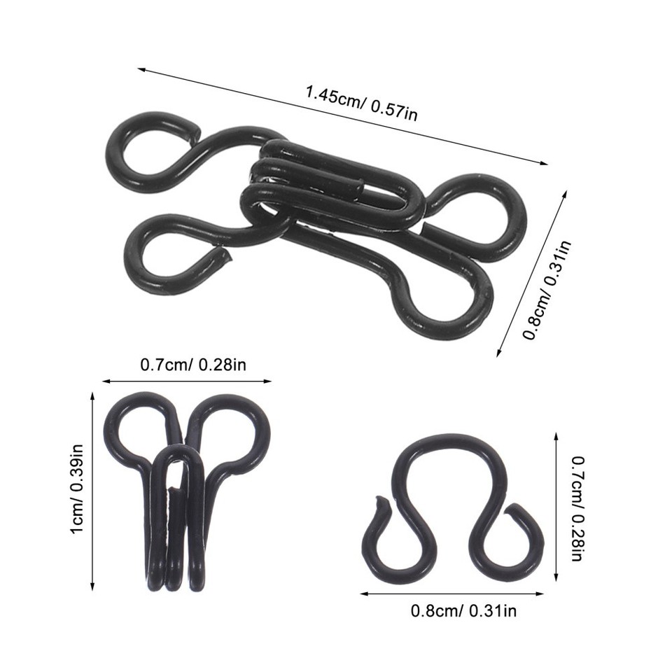 100 PCS Brass Hook Clothes Fasteners Clasps Coat and Eye Closure | eBay UK