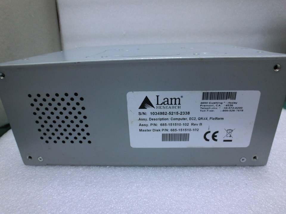 Lam Research 685-151510-102 Rev B Computer,EC2,QNX4 Platform,24Vdc,Used ...
