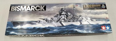 1 350 GERMAN BATTLESHIP BISMARCK MODEL NUMBER SHIP SERIES NO.13 TAMIYA ...