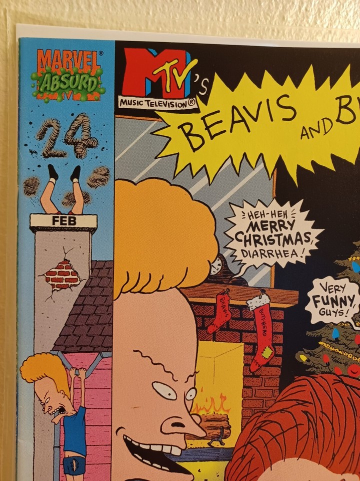 BEAVIS AND BUTTHEAD #24 NM 1996 Marvel Comics Low Print Run Christmas ...