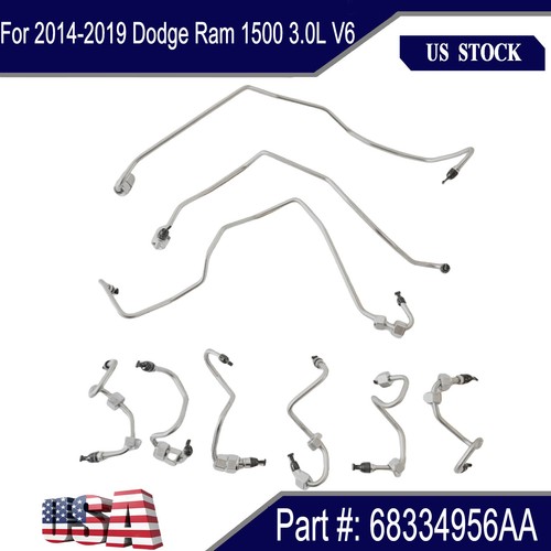 Fuel Injector Lines Kit For 2014-2019 Dodge Ram 1500 3.0L V6 EcoDiesel ...