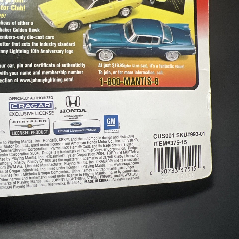 Johnny Lightning 66 Ford Mustang GT Sting Stang Stung Street Freaks ...