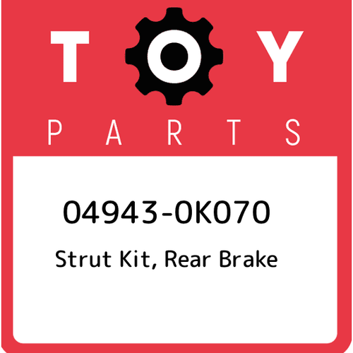 04943-0K070 Toyota Strut kit, rear brake 049430K070, New Genuine OEM ...