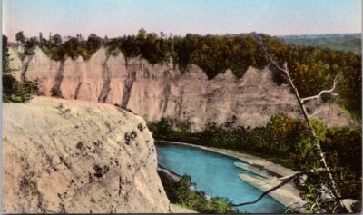 Lookout Point Letchworth State Park NY Hand Colored Albertype postcard NQ9 | eBay
