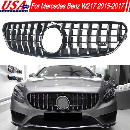 For 2015-2017 Mercedes Benz W217 S500 S550 GT Front Bumper Grille ...