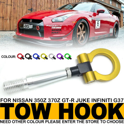 Track Racing Style Gold Aluminum Tow Hook For Nissan 350Z 370Z GT-R ...