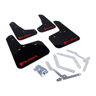 Rally Armor 12-19 Ford Focus ST / 16-19 RS Black UR Mud Flap w/ Red ...
