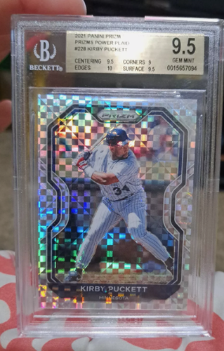 2021 Panini Prizm - Tier III Kirby Puckett #228 Power Plaid Prizm /75 ...