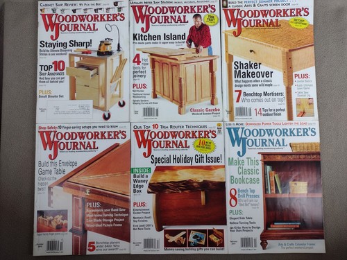 16 Woodworker's Journal Magazine 2010-2013 | eBay