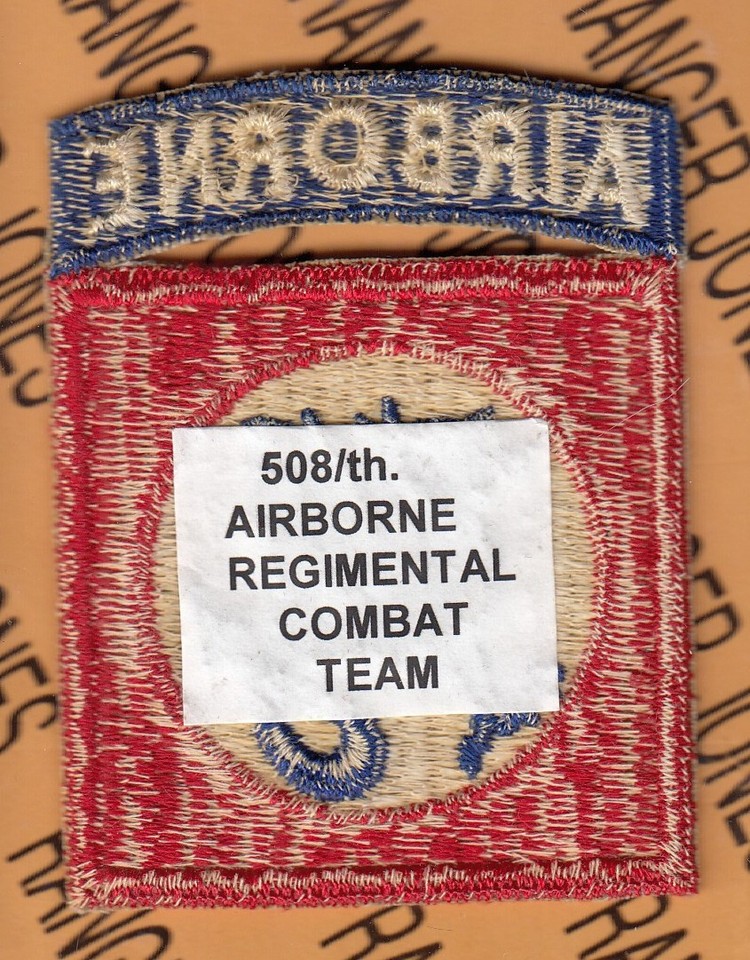 US Army 508th Regimental Combat Team Airborne RCT ~3.25" patch c/e C | eBay