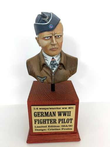 1:4 German WWII Fighter Pilot - painted bust - ww 401 02A | eBay