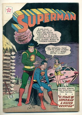 SUPERMAN #247 El Viaje de Supermán a Nuevo Kryptón, Novaro Comic 1960 ...