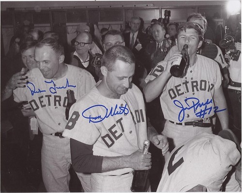 DICK TRACEWSKI DON WERT JIM PRICE 1968 DETROIT TIGERS SIGNED 8x10 PHOTO ...