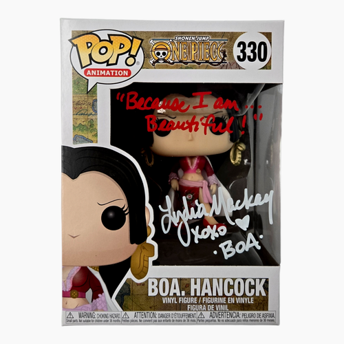 Boa Hancock Signed Funko Pop One Piece Lydia Mackay Autograph Beckett ...
