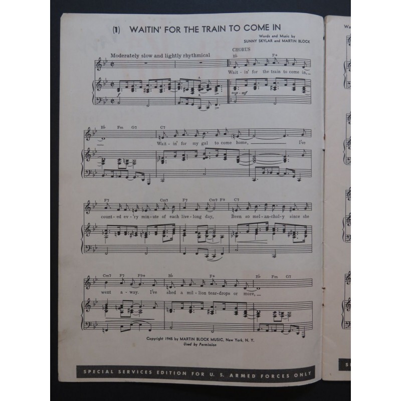 Army Navy Hit Kit Of Popular Songs Canto Piano 1945 | eBay