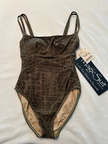 Women's Miraclesuit Magic Suit One Piece Slimming Swimsuit Alligator ...