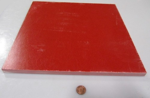 GPO3 Electrical Red Fiberglass Sheet 1/2" Thick x 12.0" Wide x 12.0 ...